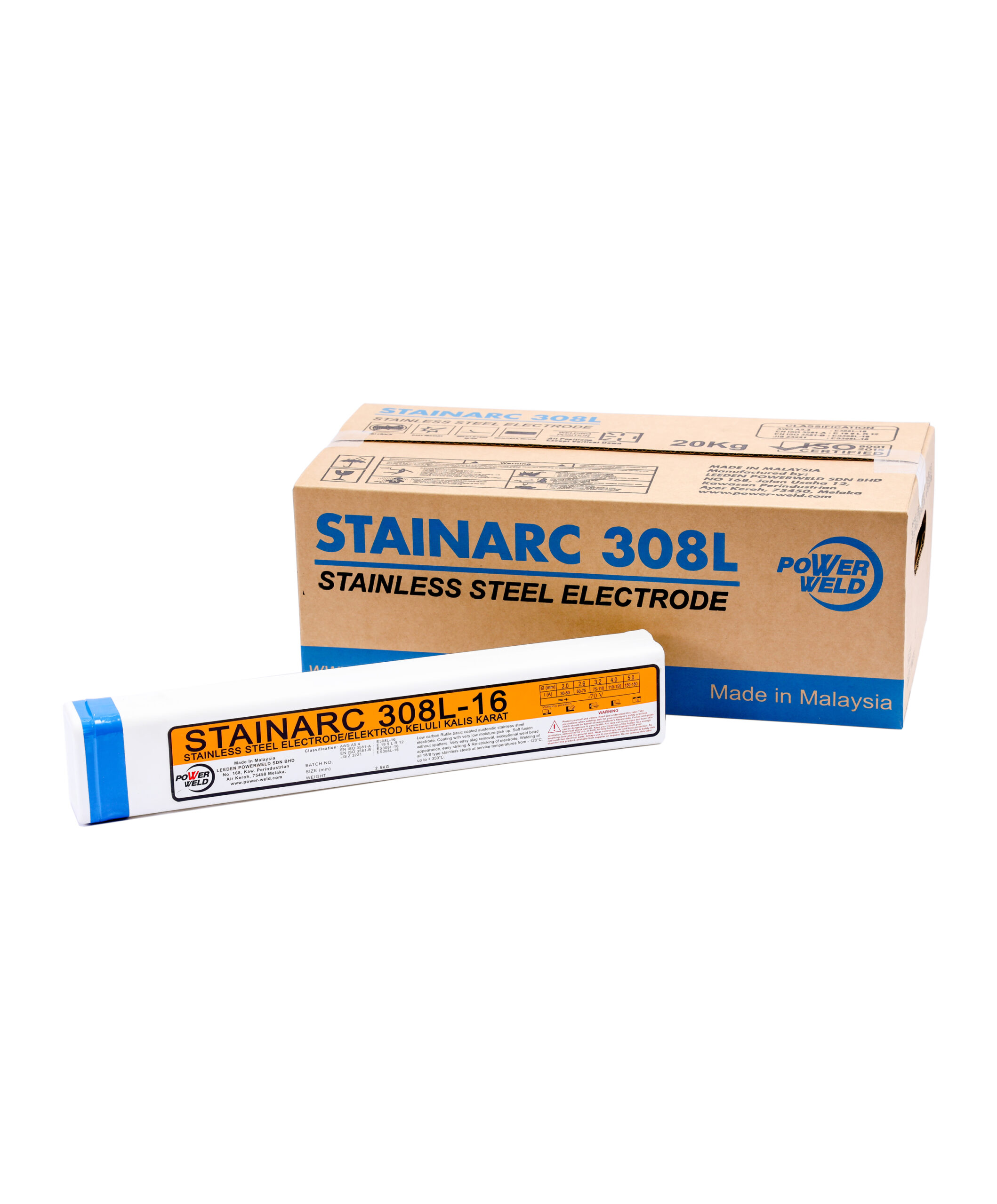 STAINARC E308L SS MMA WELDING RODS 2.6MM 2.5KG - Welding Plus