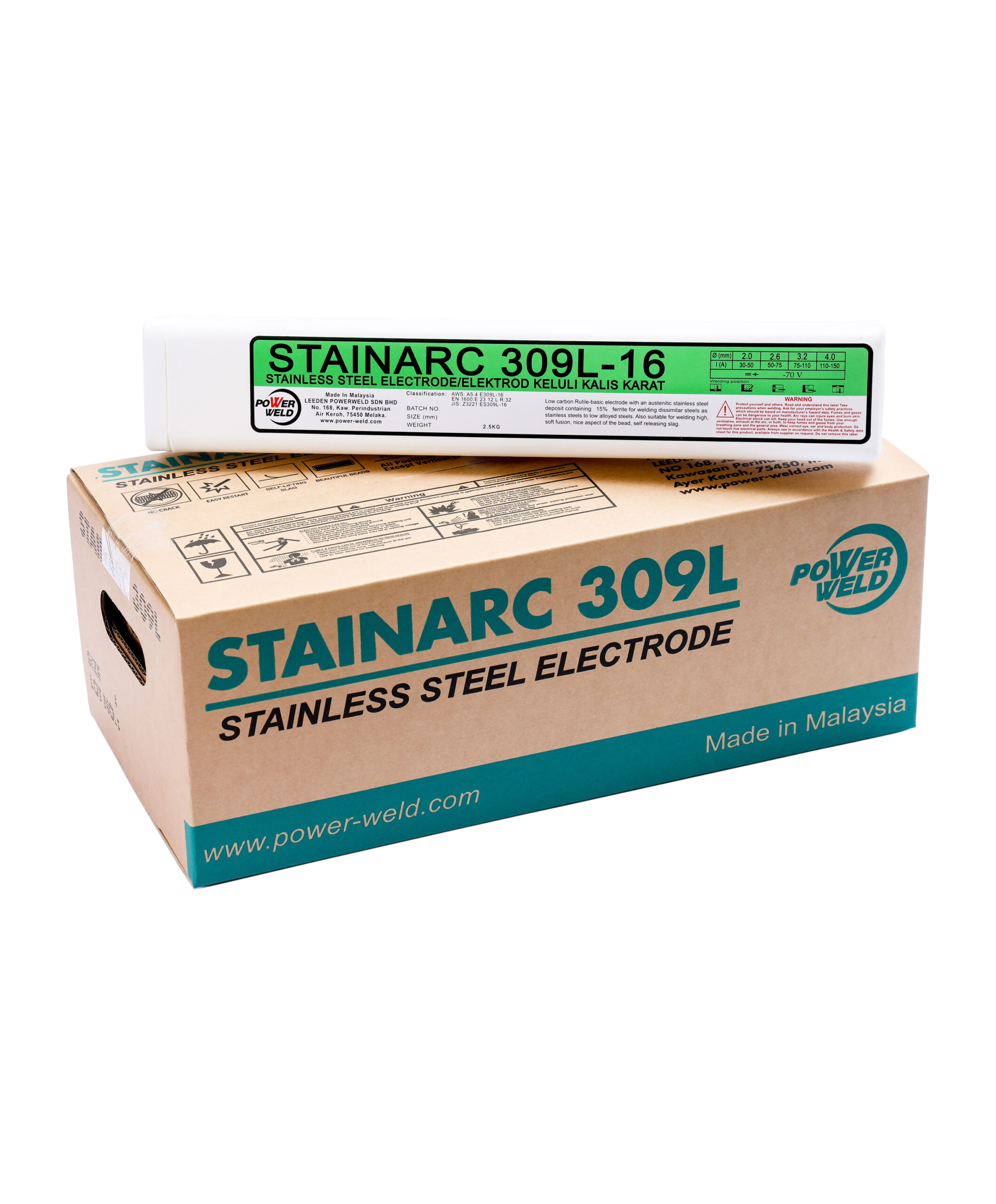 STAINARC E309L SS MMA WELDING RODS 2.6MM 2.5KG - Welding Plus